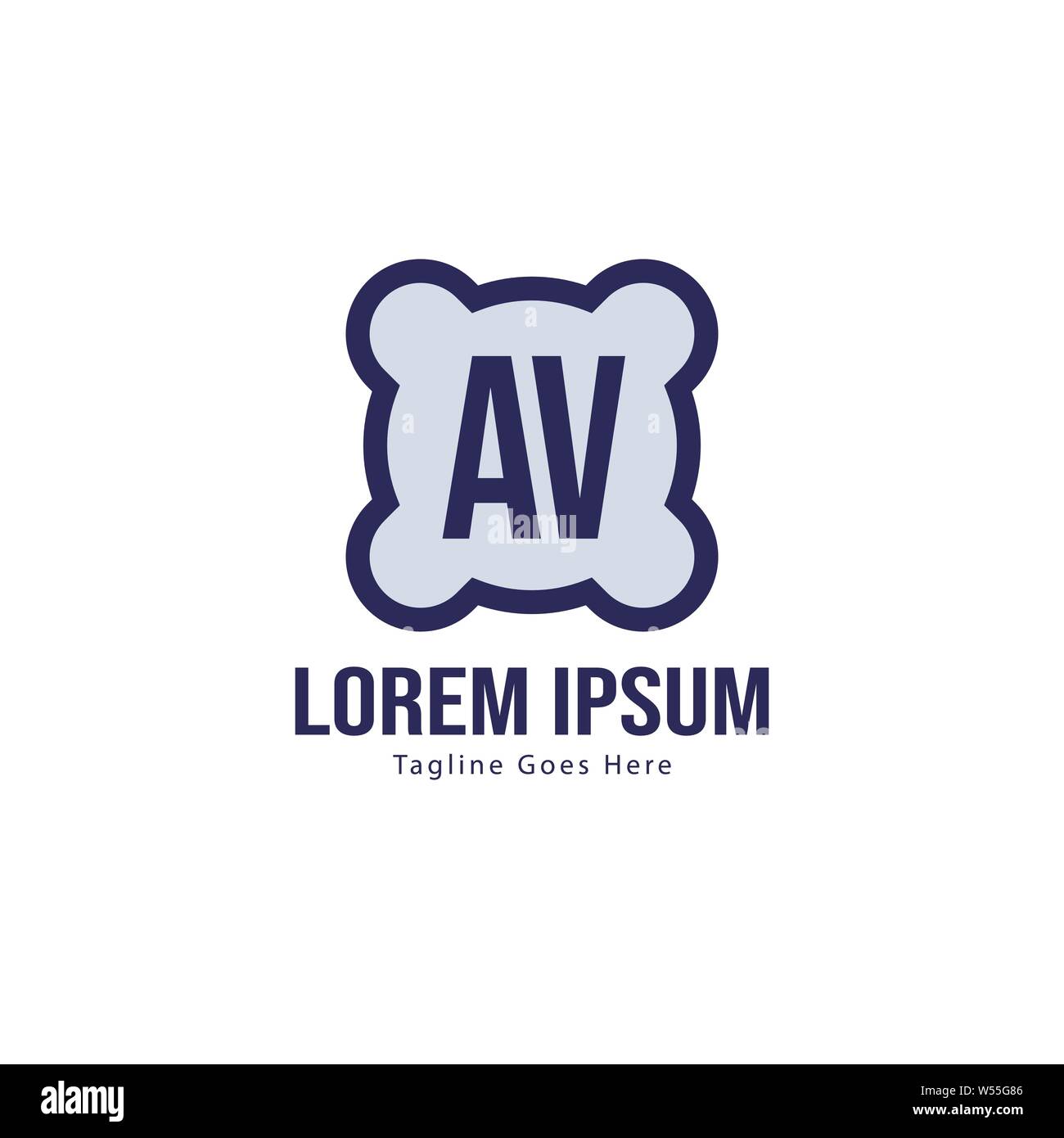 AV Letter Logo Design. Creative Modern AV Letters Icon Illustration design Stock Vector Image ...