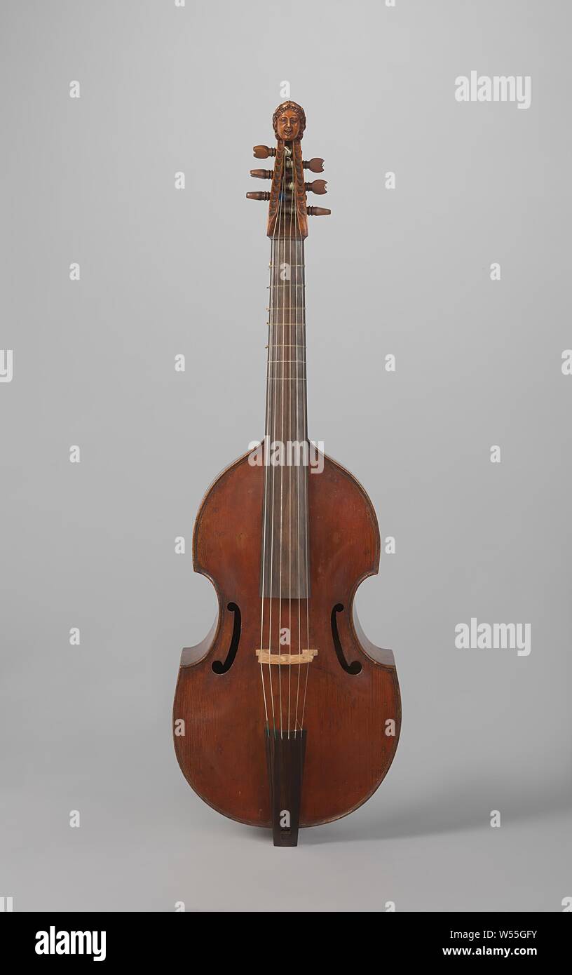 Bas viola da gamba, Pieter Rombouts, Amsterdam, 1726, maple (wood ...