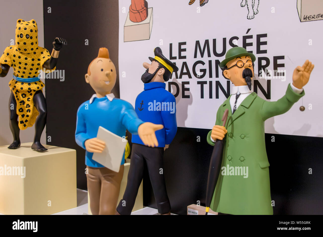 Tintin products are displayed at a Tintin shop in Shanghai, China, 28 ...
