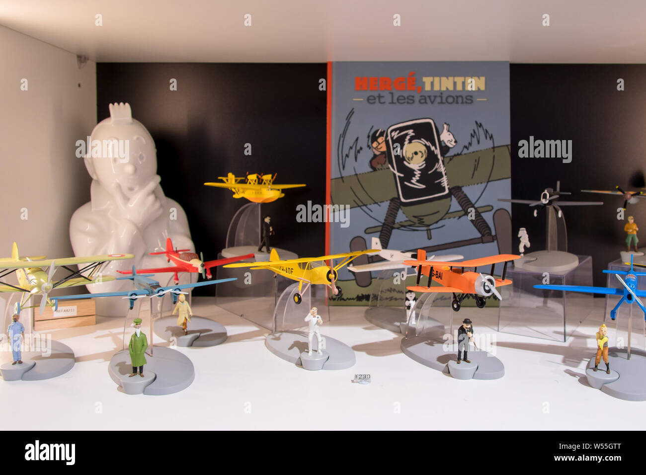 Tintin products are displayed at a Tintin shop in Shanghai, China, 28 ...