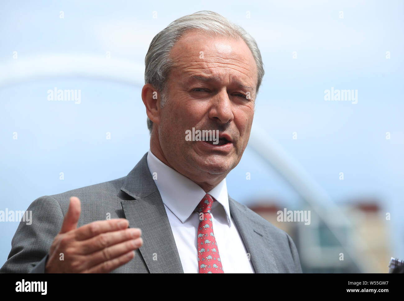 Daniel Janner QC speaks to the media outside Newcastle Crown Court ...