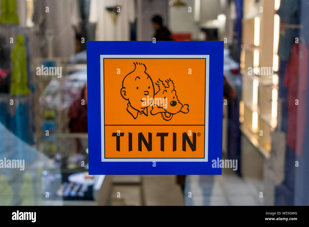 View of a Tintin shop in Shanghai, China, 28 February 2019. The Belgian ...