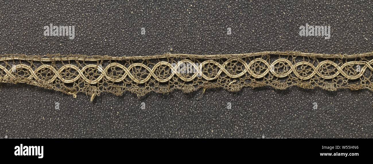 Strip of gold lace, Strip of gold lace., 1700 - 1800 Stock Photo - Alamy