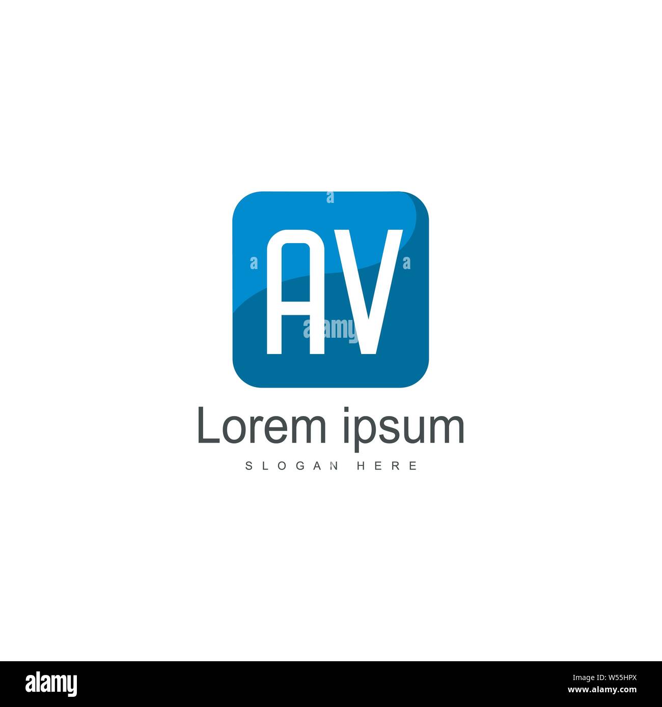 AV Letter Logo Design. Creative Modern AV Letters Icon Illustration ...