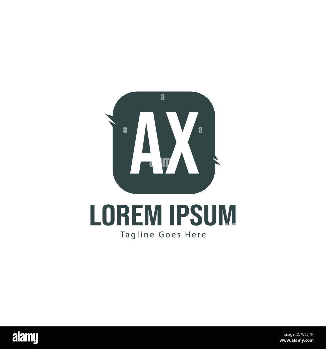 AX Letter Logo Design. Creative Modern AX Letters Icon Illustration ...