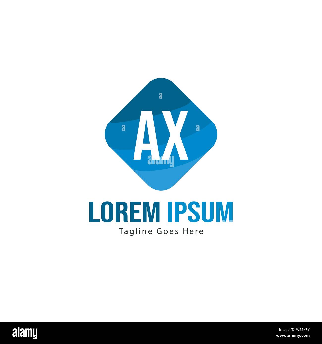AX Letter Logo Design. Creative Modern AX Letters Icon Illustration ...