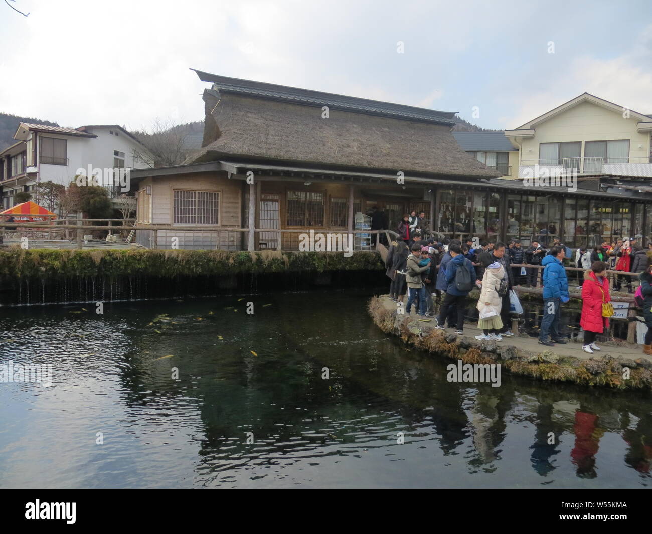 Tourists, most of whom are from Chinese mainland, visit the Oshino ...