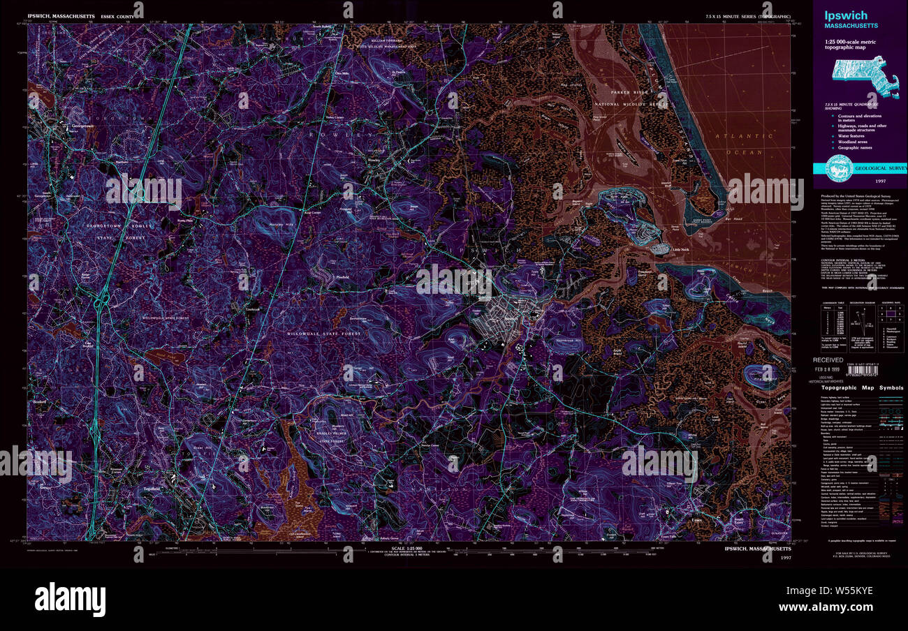 Map of ipswich massachusetts hi-res stock photography and images - Alamy
