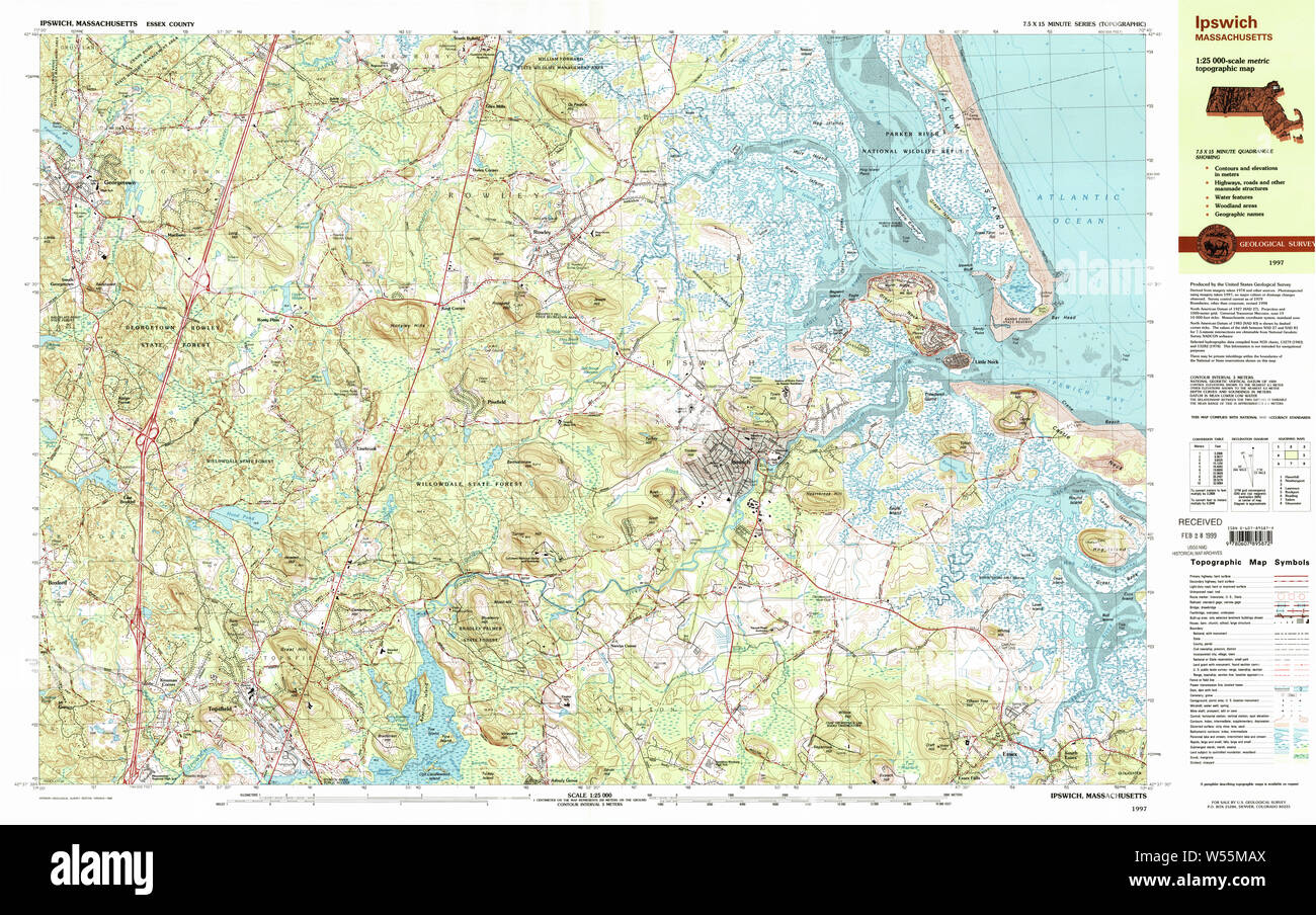Map of ipswich massachusetts hi-res stock photography and images - Alamy