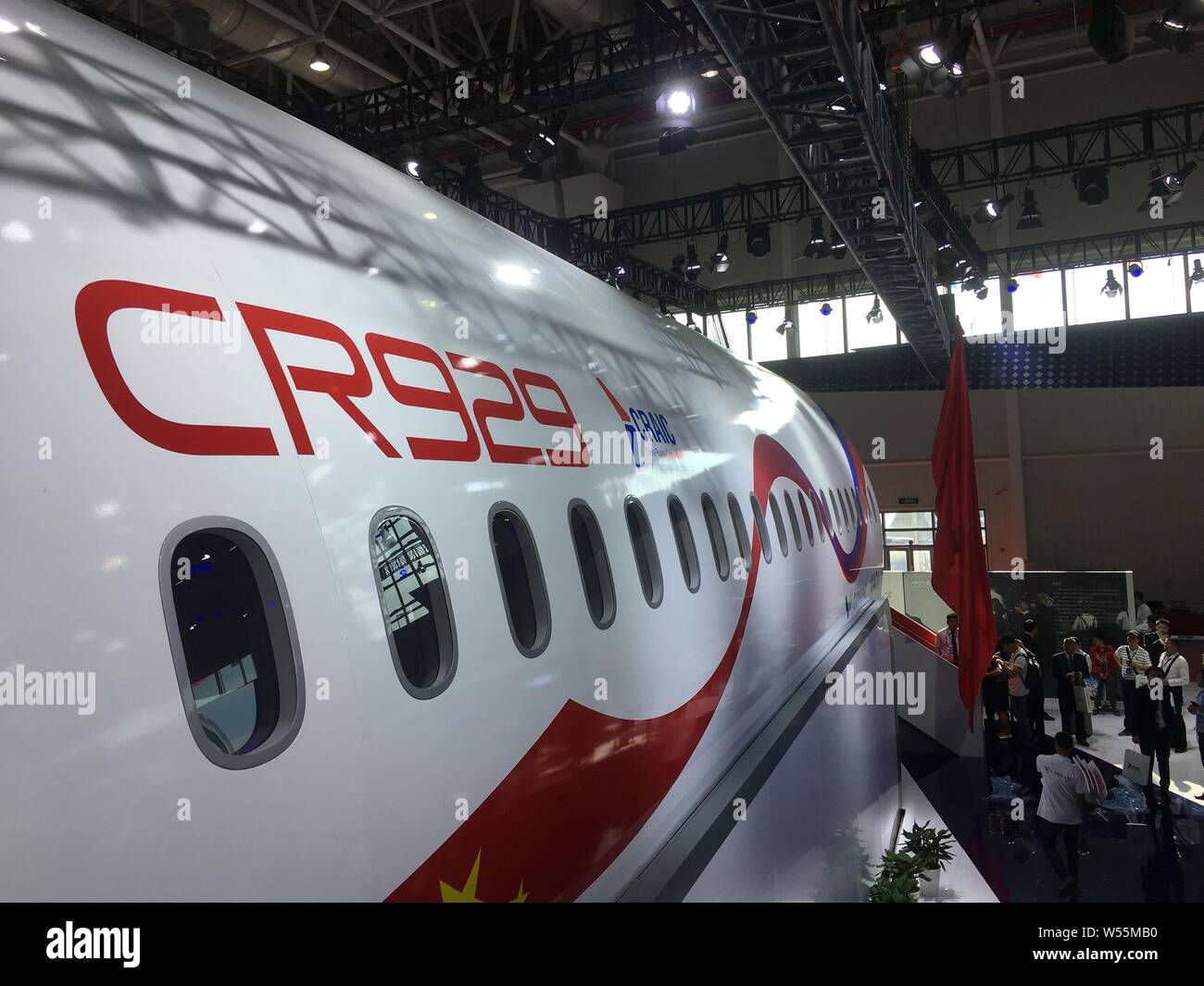 --FILE--A full-size mock-up of the CR929 widebody passenger jet ...