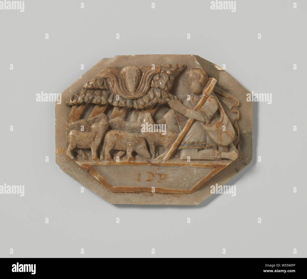 Relief with Moses and the burning bush, Relief, octagonal, with ...