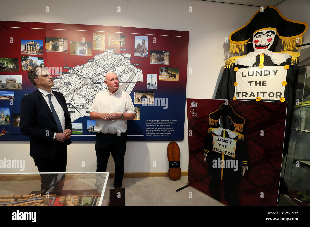 Northern Ireland's new Secretary of State Julian Smith (left) with ...