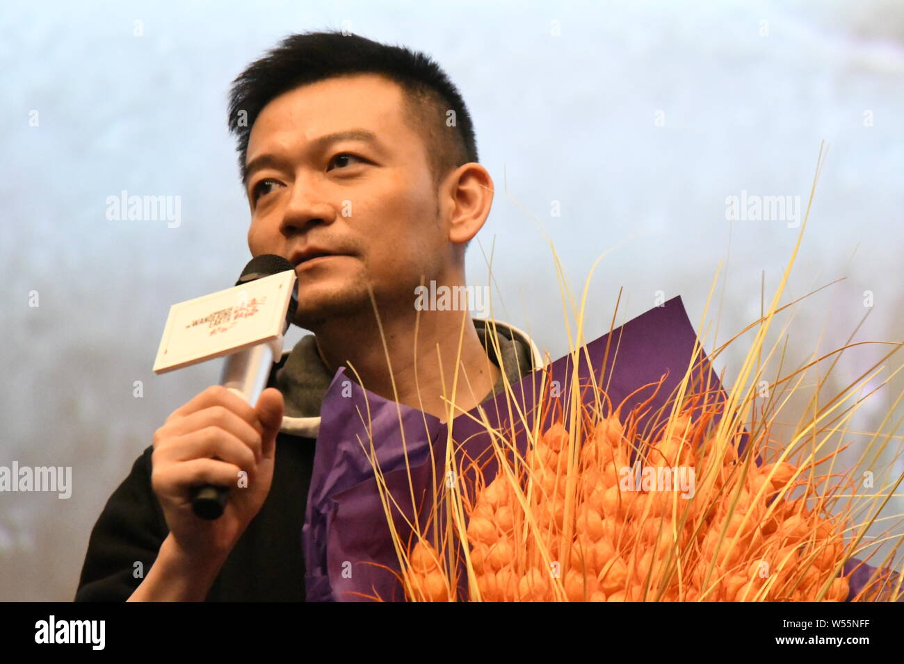 Chinese director Guo Fan attends a fan meeting event for the movie "The ...