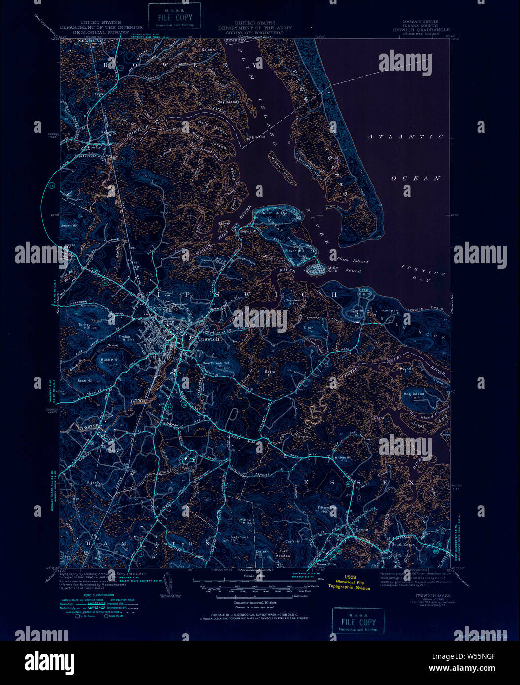 Map of ipswich massachusetts hi-res stock photography and images - Alamy