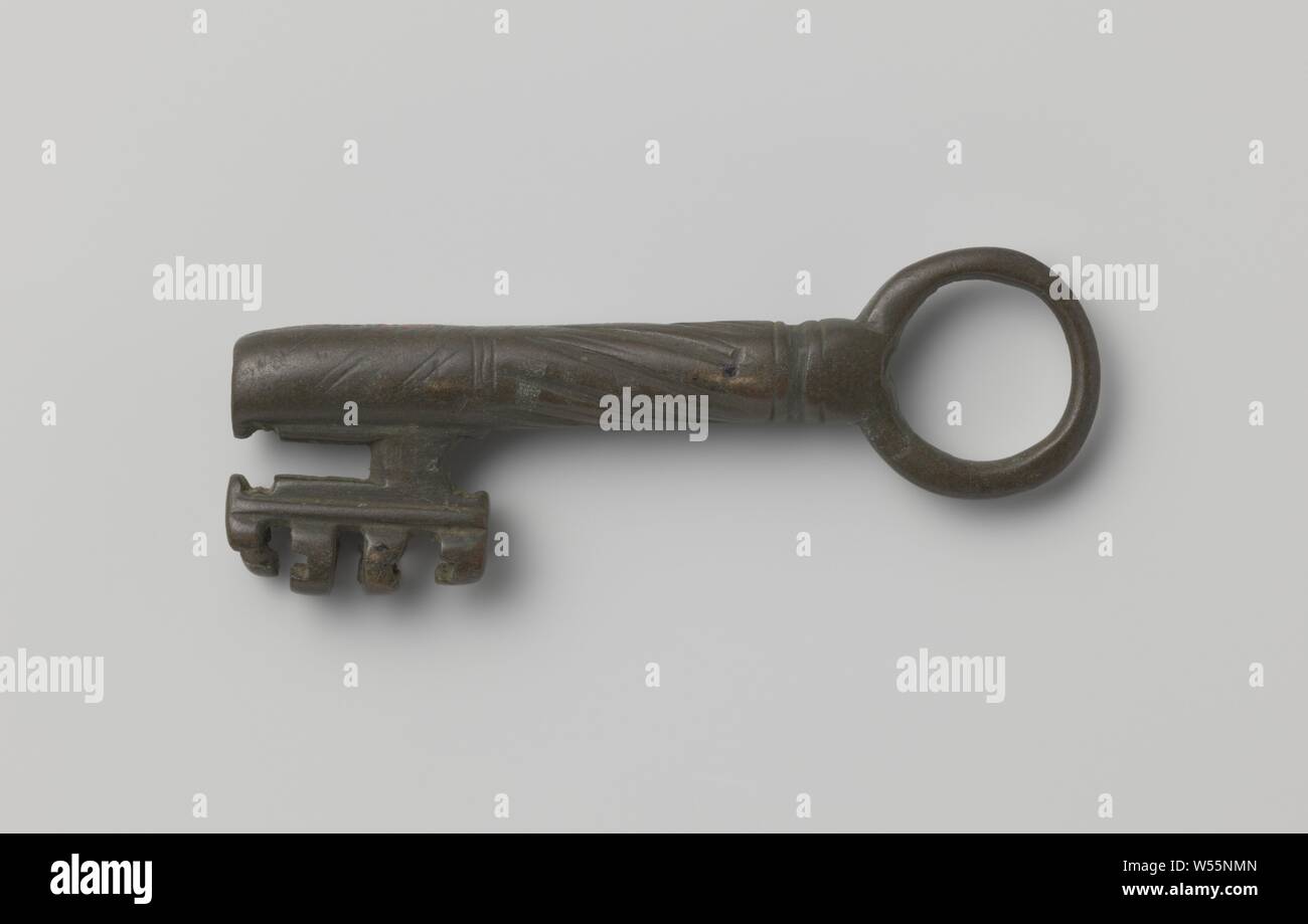 pipe key, pipe key with ring-shaped eye and a shaft adorned in the ...
