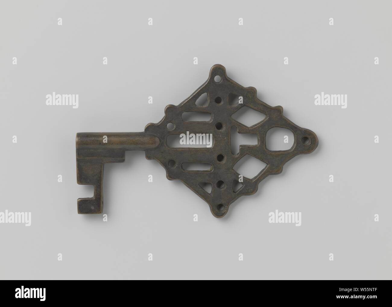 Pipe key, so-called 'bishop's key', the flat diamond-shaped handle of ...