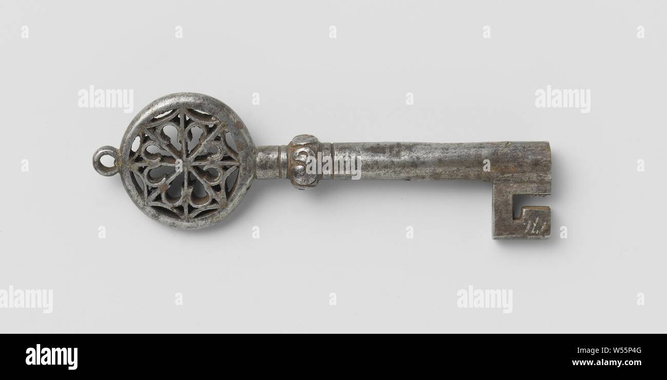 39 keys, Pipe key, Pipe key so-called 'Venetian key' with rose in the ...