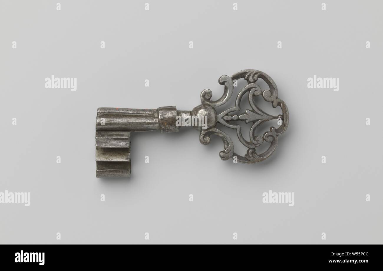 Key with handle consisting of blades S-volutes. The capital is ...