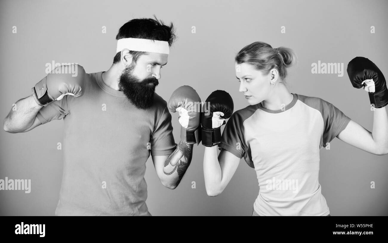 Couple boxing gloves Black and White Stock Photos & Images - Alamy