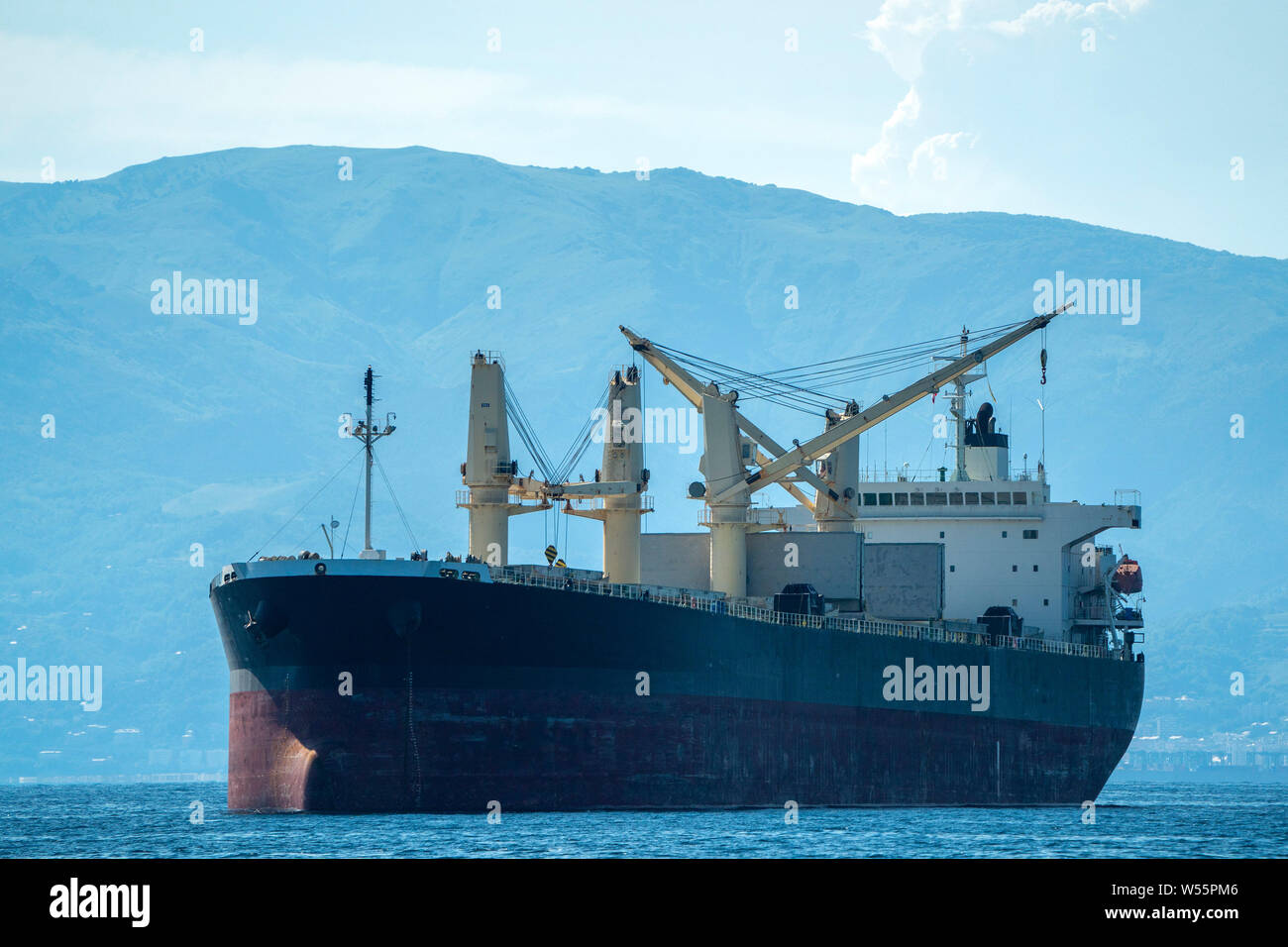 ship prow bow close up detail at sunset harbor operation Stock Photo ...