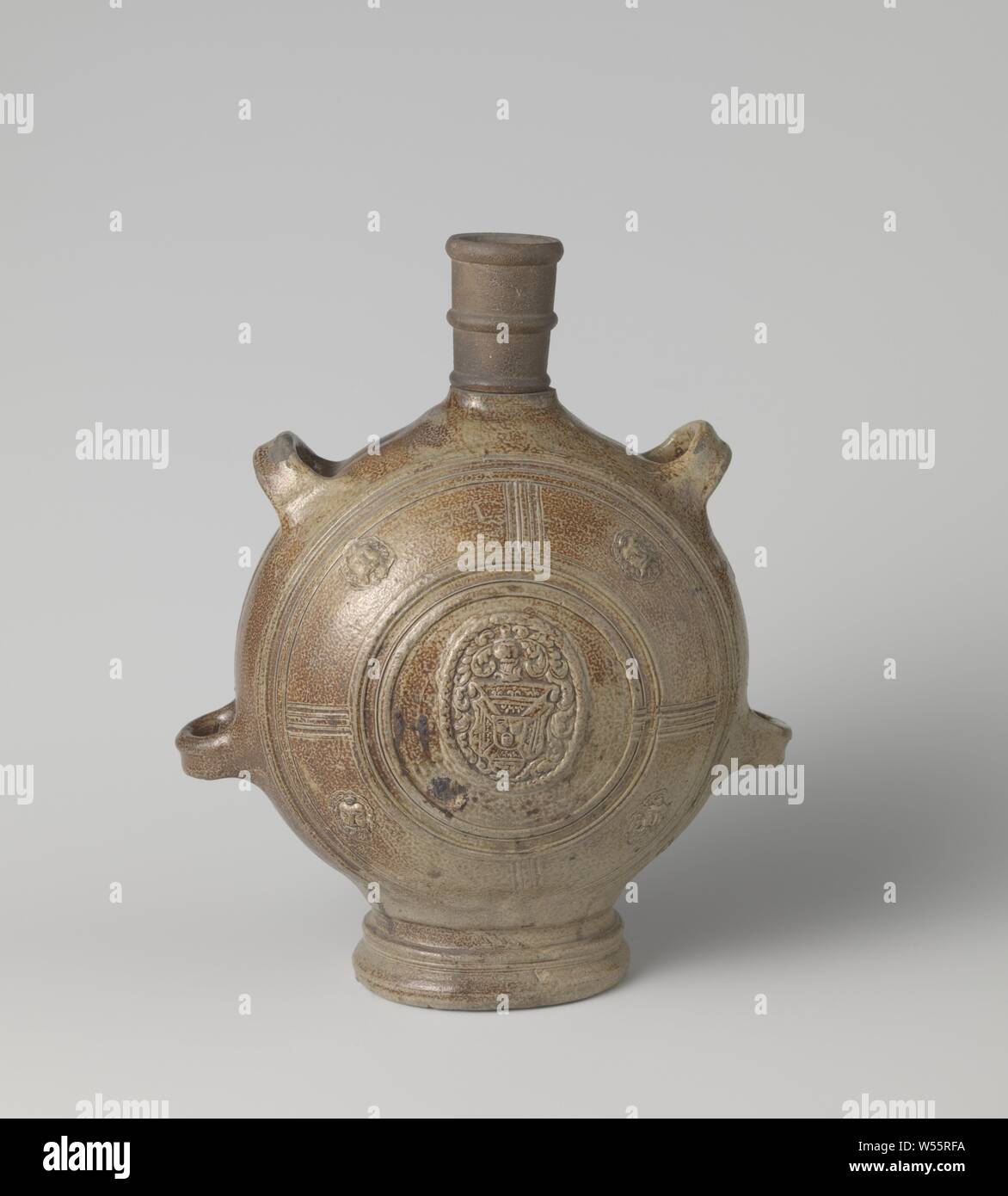 Jug (pilgrim flask) with a coat of arms, Jug (pilgrim bottle) of ...