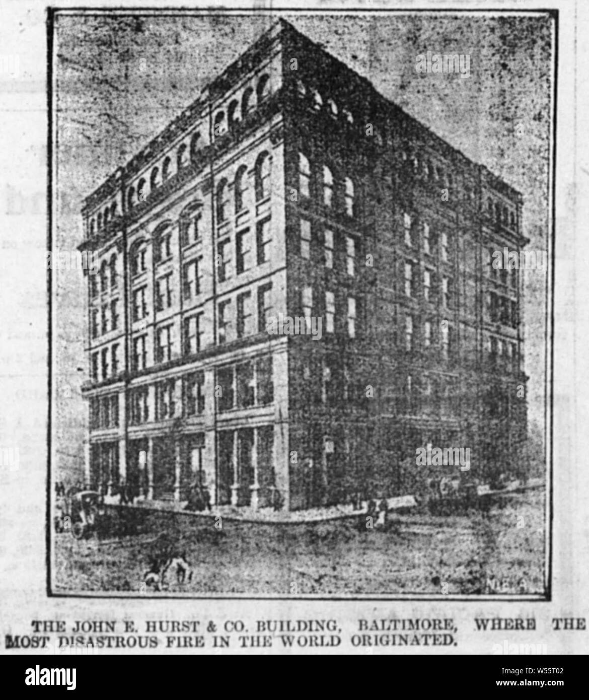 John E. Hurst Building, site of the fire's outbreak Stock Photo - Alamy