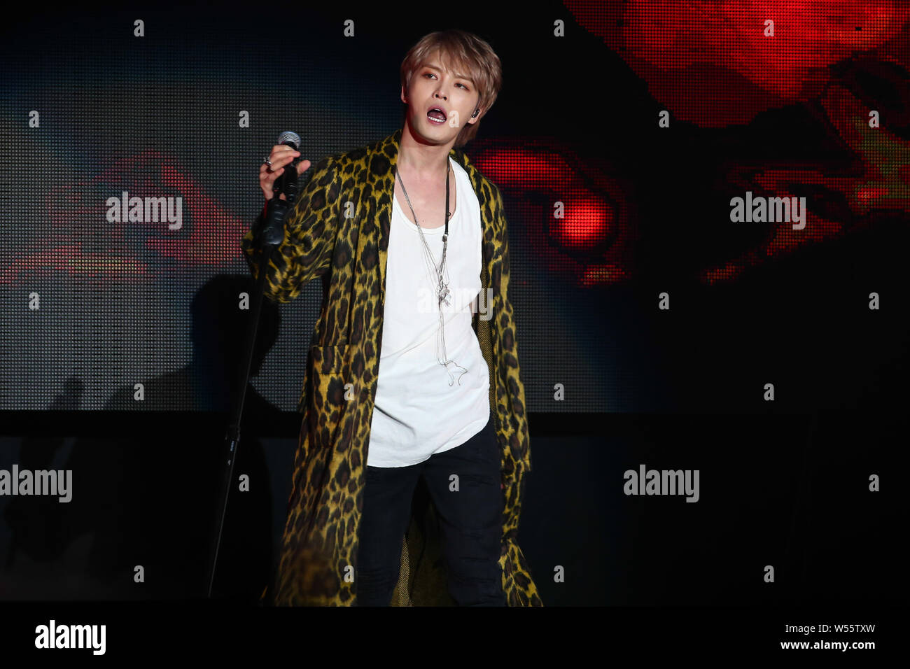 **TAIWAN OUT**Singer and actor Kim Jae-joong, also known mononymously ...