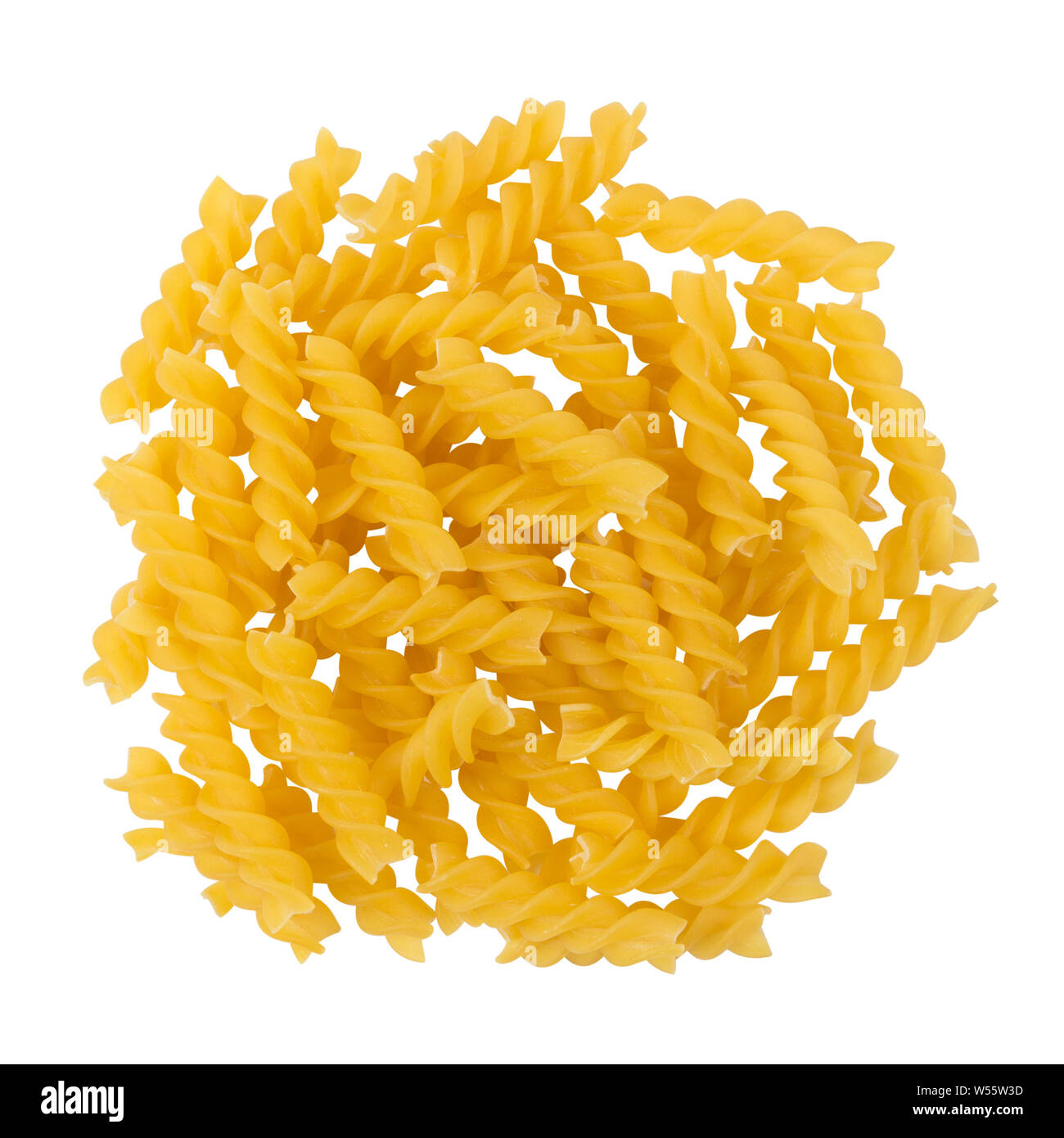Raw pasta isolated on white background Stock Photo - Alamy