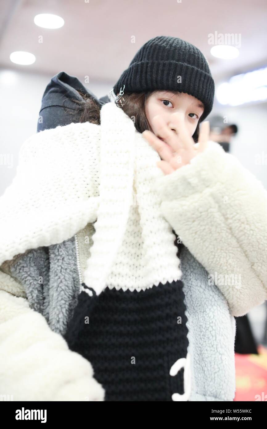 Chinese actress Jelly Lin or Lin Yun is pictured at the Beijing Capital ...