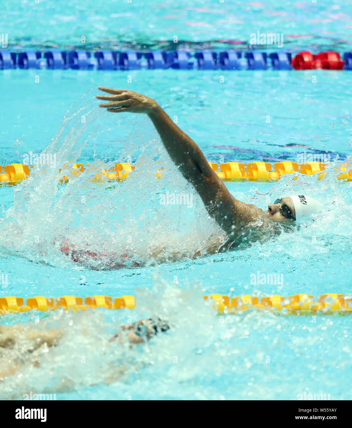 Gwangju. 26th July, 2019. Gold medalist Evgeny Rylov of Russia competes ...