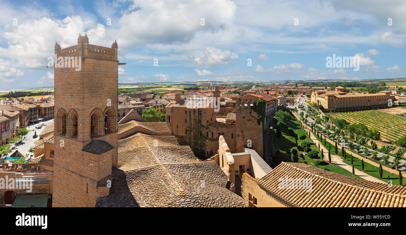 beautiful castle Olite in Spain Stock Photo - Alamy