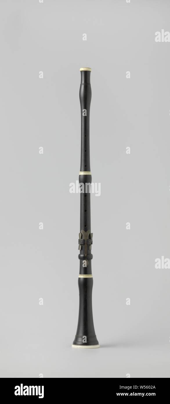 Oboe, Hobo ebony with ivory edges and three silver valves., Johannes ...