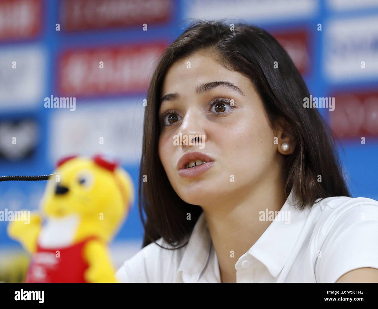 Syrian-born swimmer Yusra Mardini, who competed at the 2016 Rio de ...