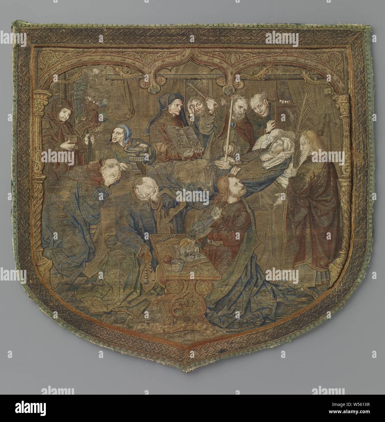 Shield of a choir hood depicting the Death of Mary, Shield of a choir ...