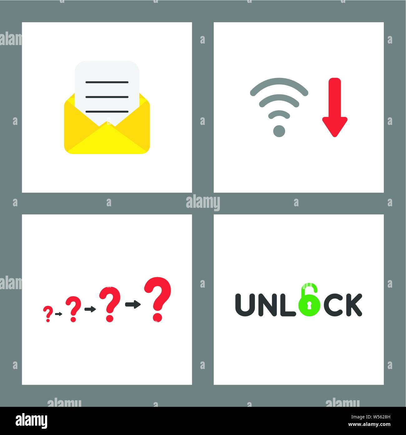 Question mark word written Stock Vector Images - Alamy