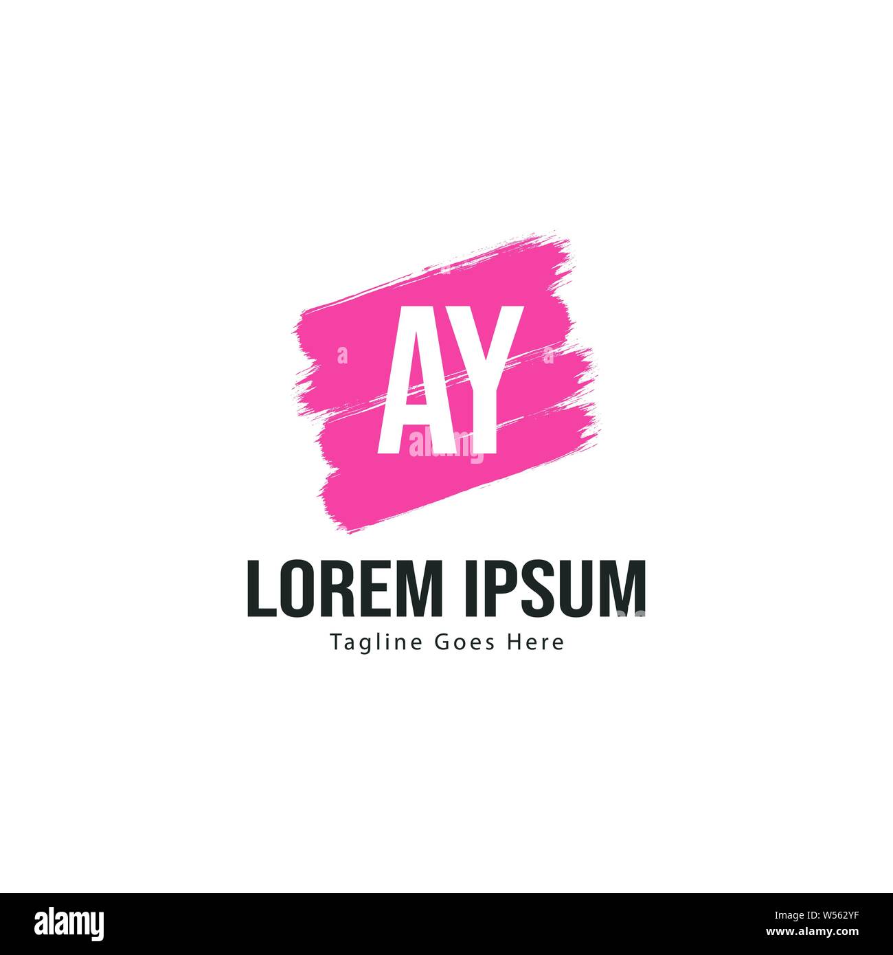 AY Letter Logo Design. Creative Modern AY Letters Icon Illustration ...