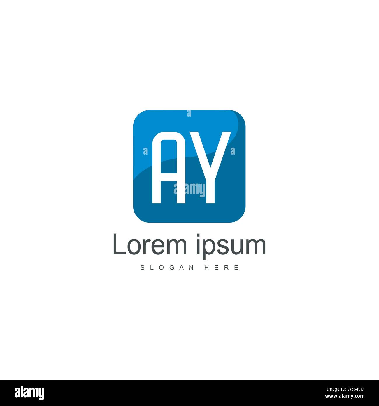 AY Letter Logo Design. Creative Modern AY Letters Icon Illustration ...