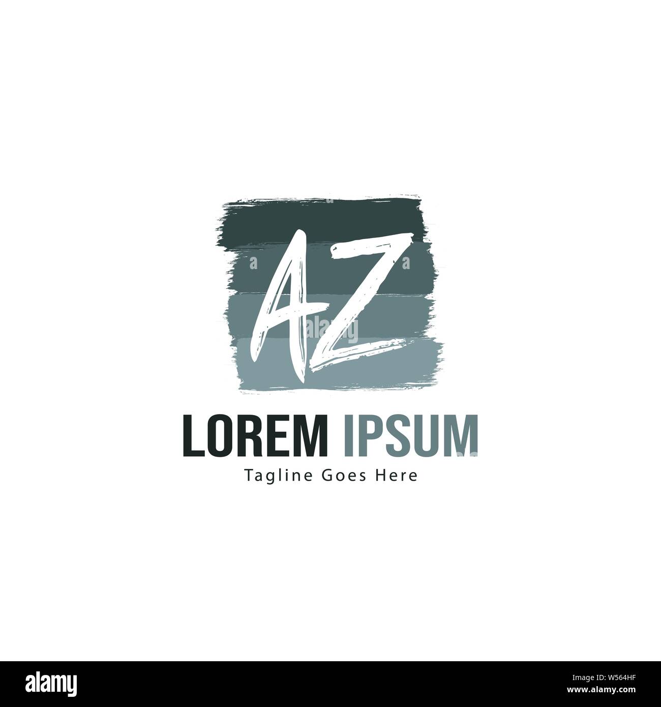 AZ Letter Logo Design. Creative Modern AZ Letters Icon Illustration ...