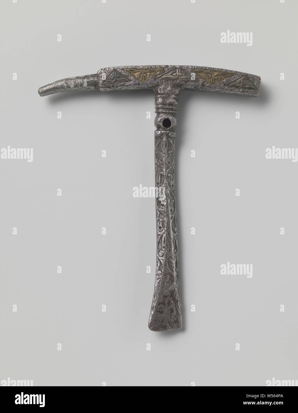 Embossing hammer from ijer inlaid with silver and copper, embossing ...