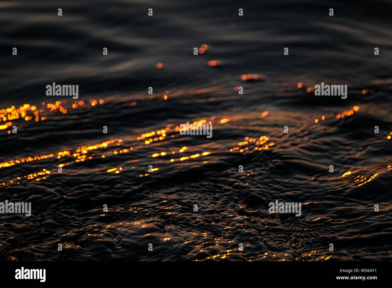 Beautiful sunset reflecting deep blue hi-res stock photography and ...