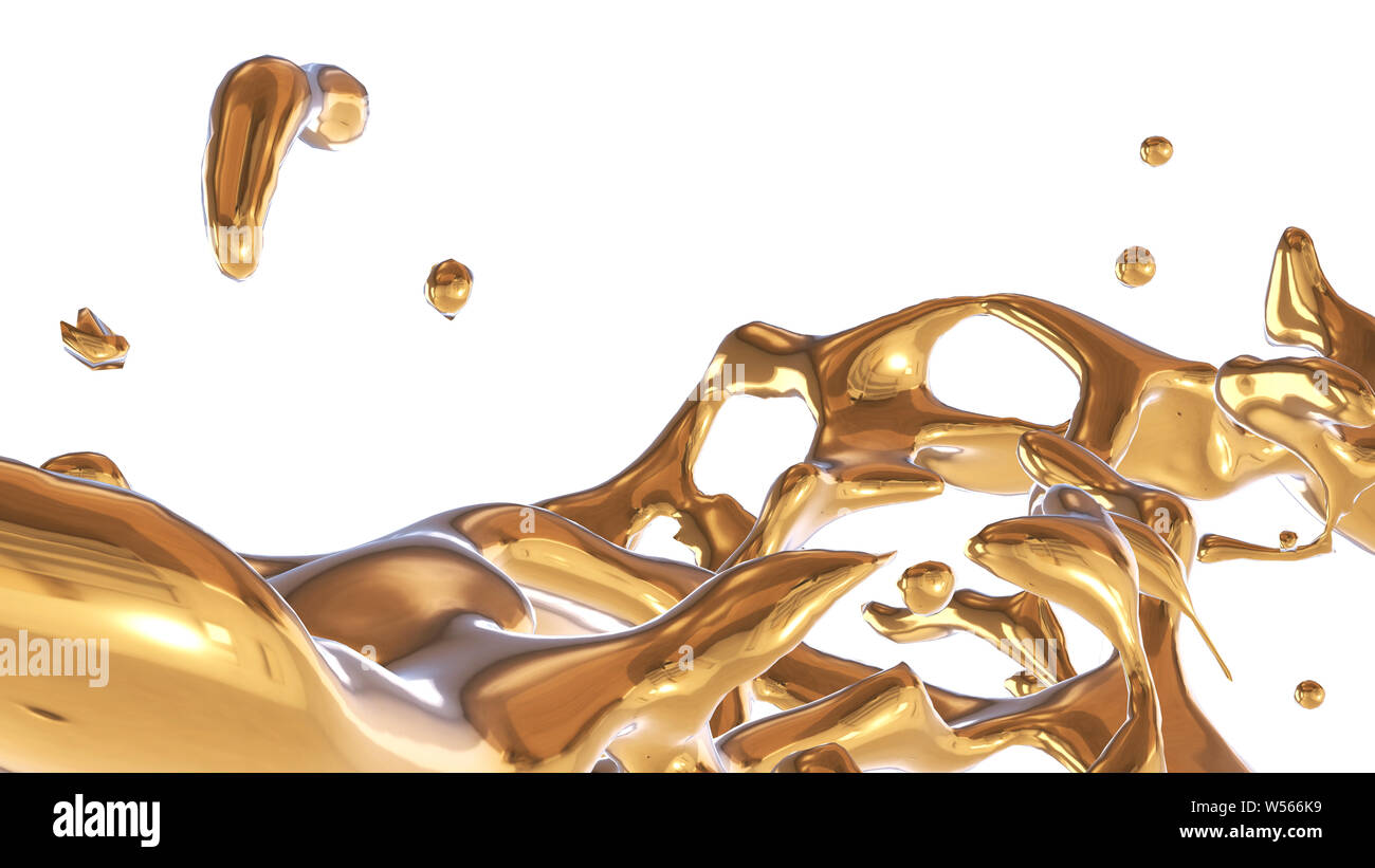 Liquid gold splash hi-res stock photography and images - Alamy