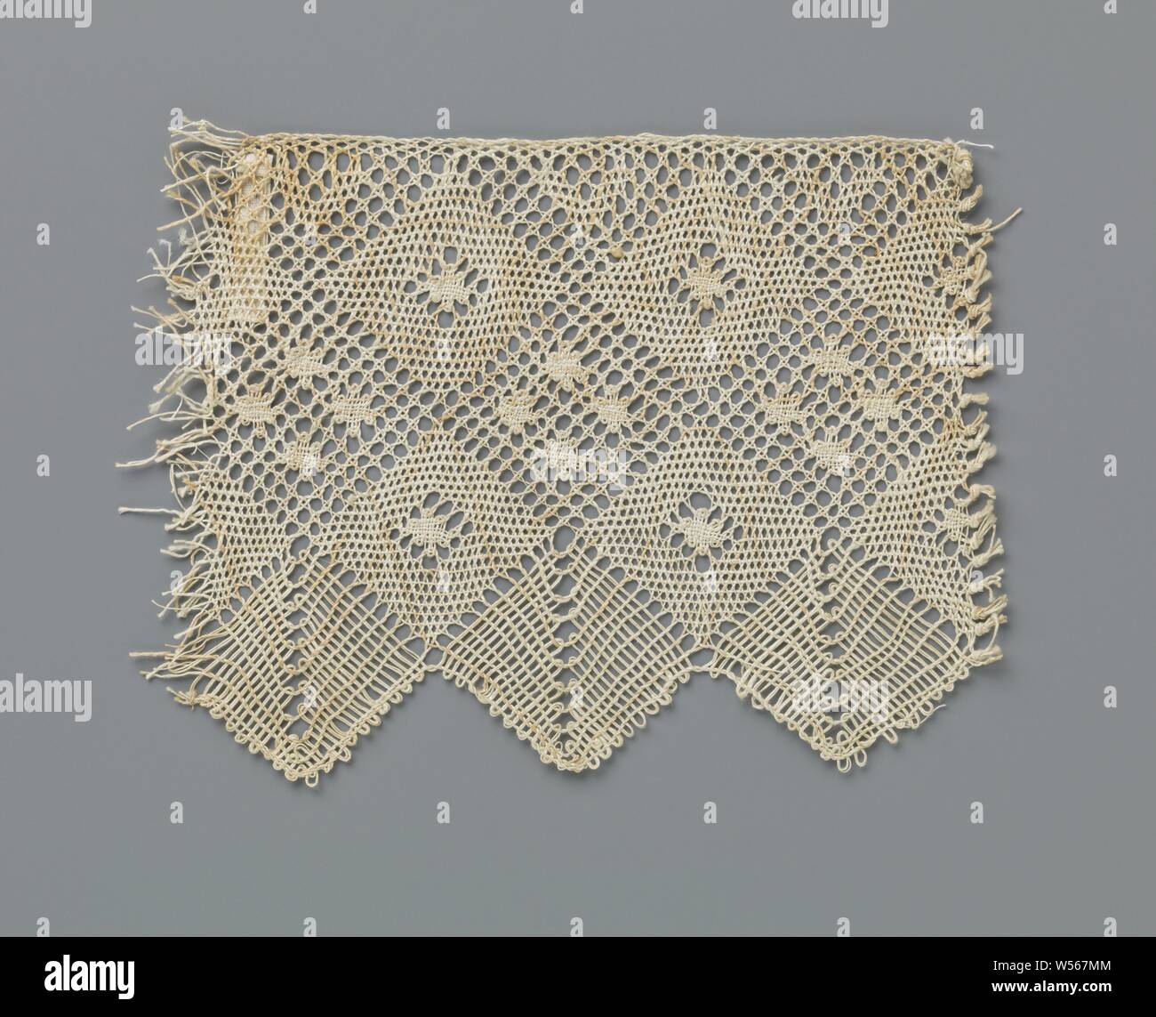 Strip of spool lace with diamonds, Natural spool of lace strip: lace ...