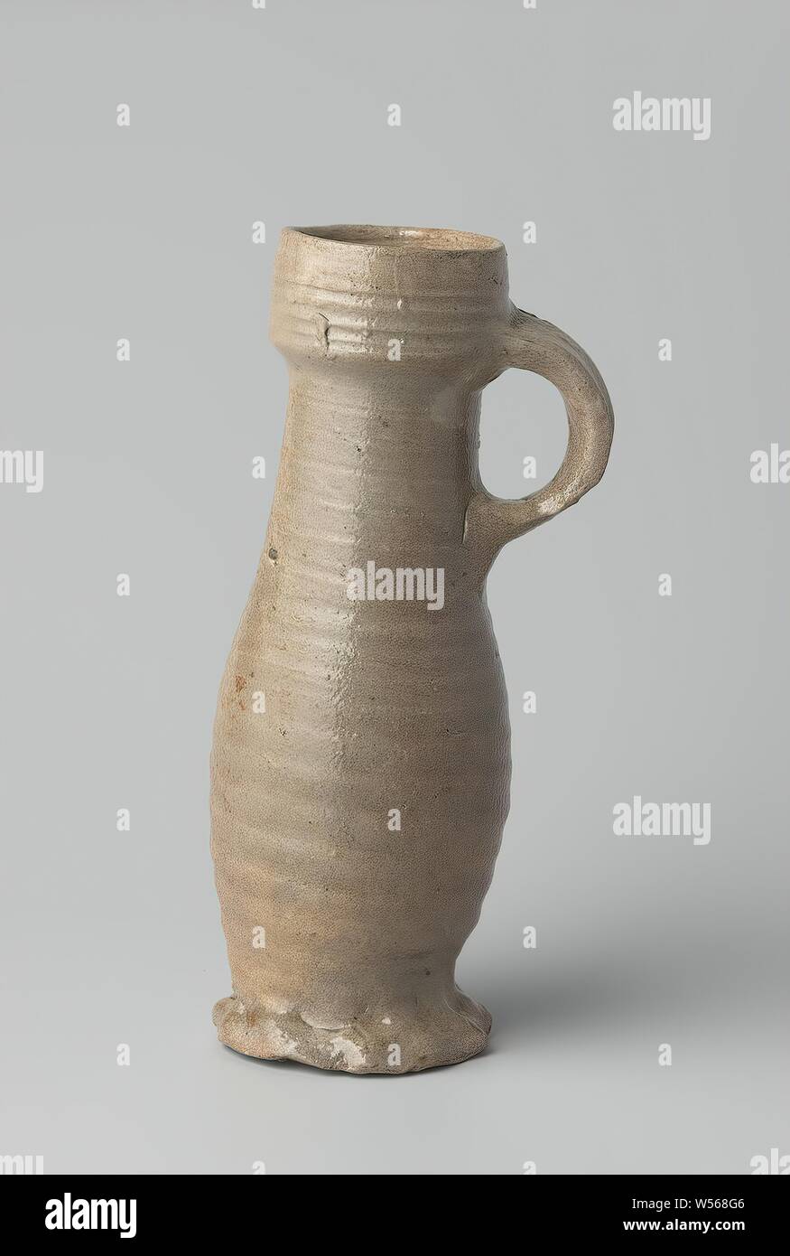 Jug or 'Jacobakan', Ribbed, narrow jug (Jacobakan) of stoneware on ...