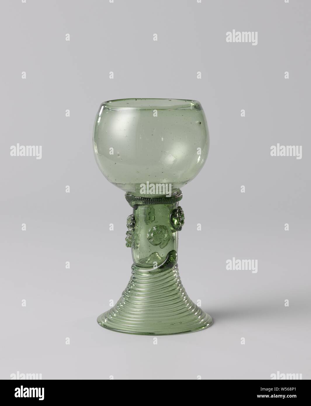 Stem with two rows of burr studs, Stem with inserted bottom on a high ...