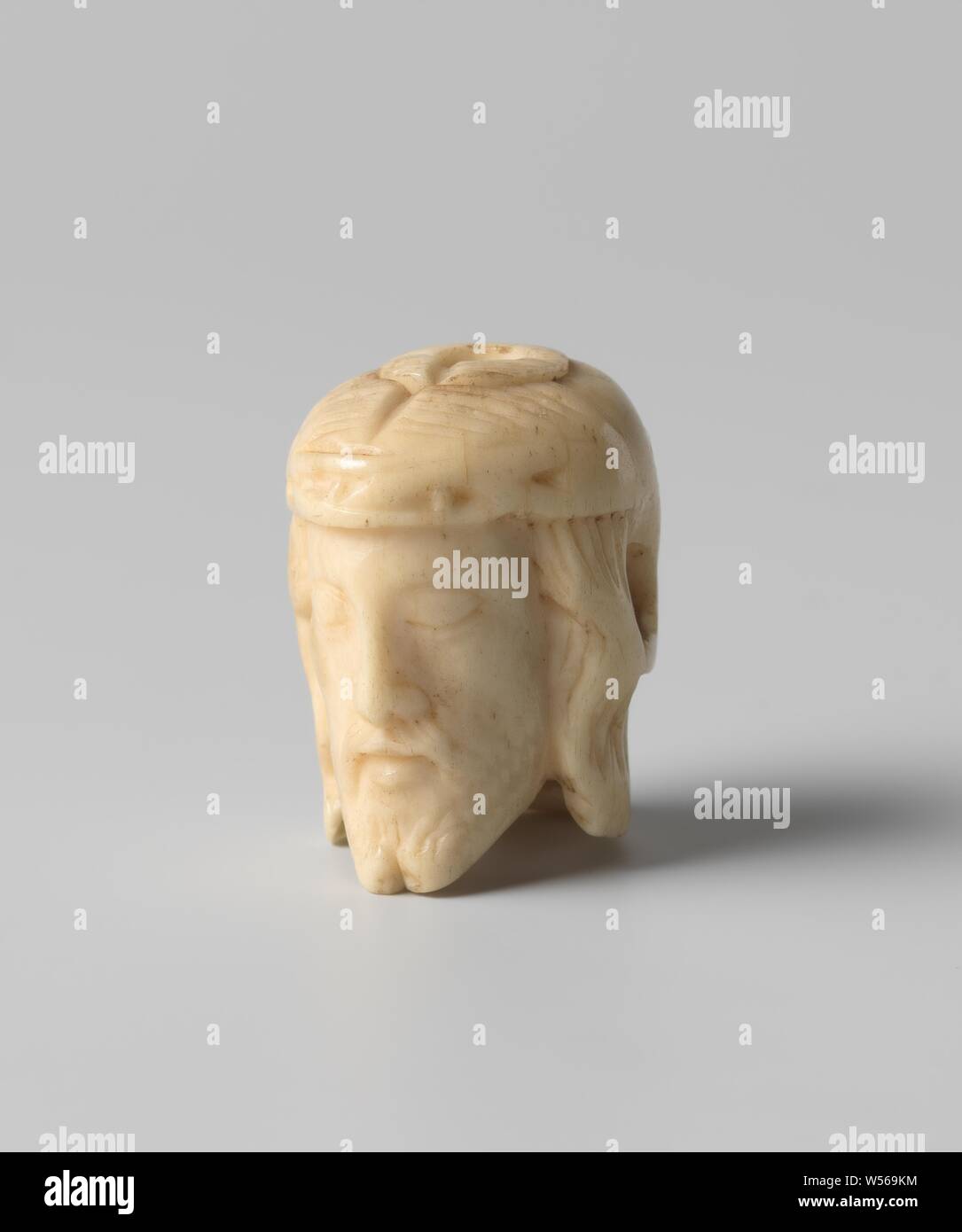 Ivory head, Ivory head. One side a Christ's head and the other a skull ...