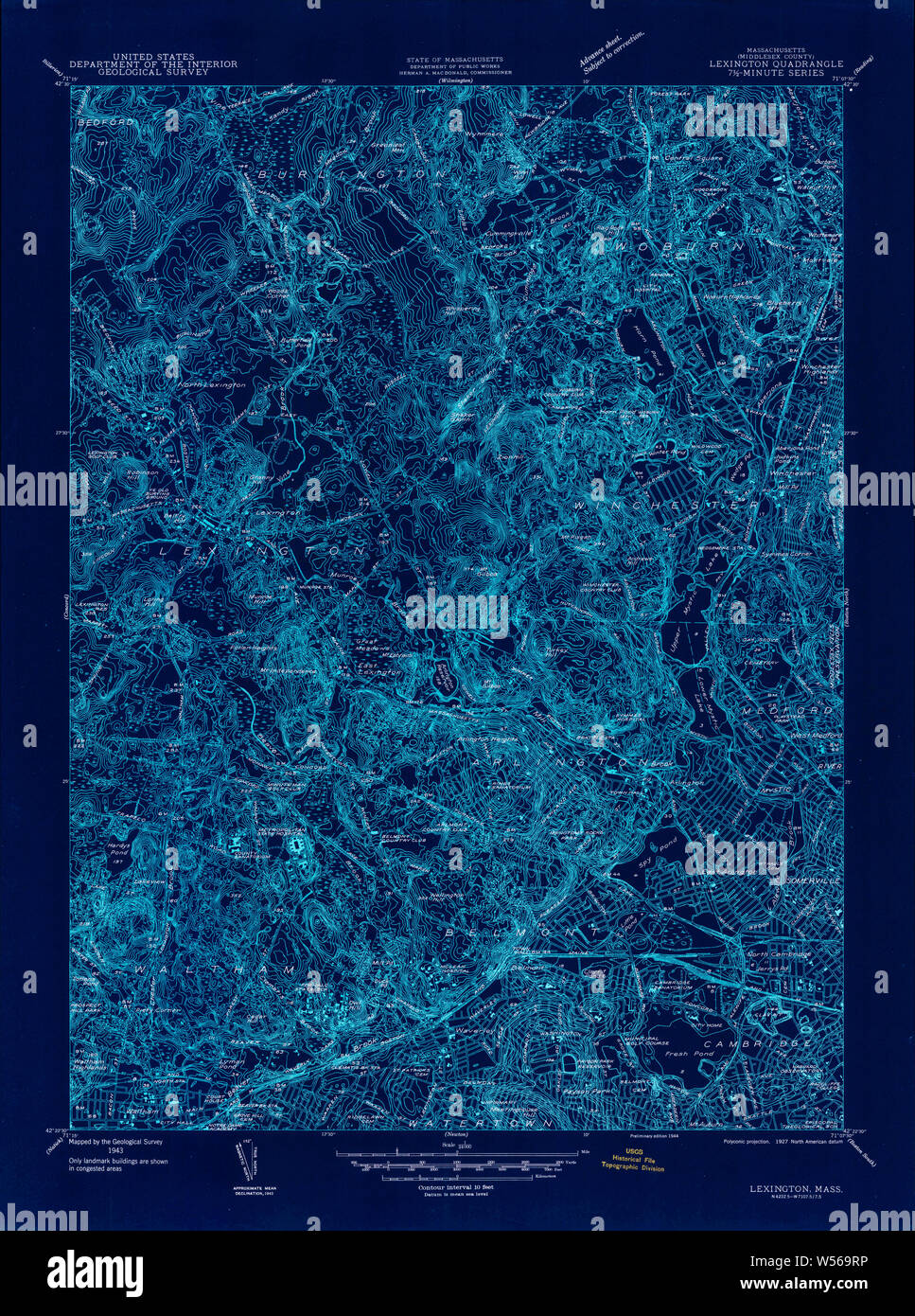 Lexington ma map hi-res stock photography and images - Alamy