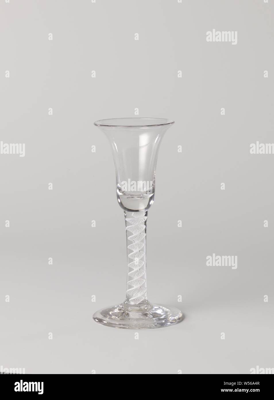 Sling glass with bell-shaped bowl, Sling glass with conical foot and ...