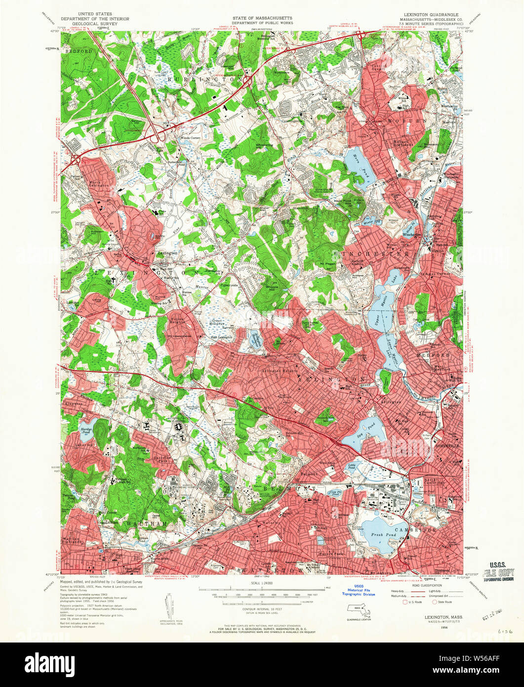 Lexington ma map hi-res stock photography and images - Alamy