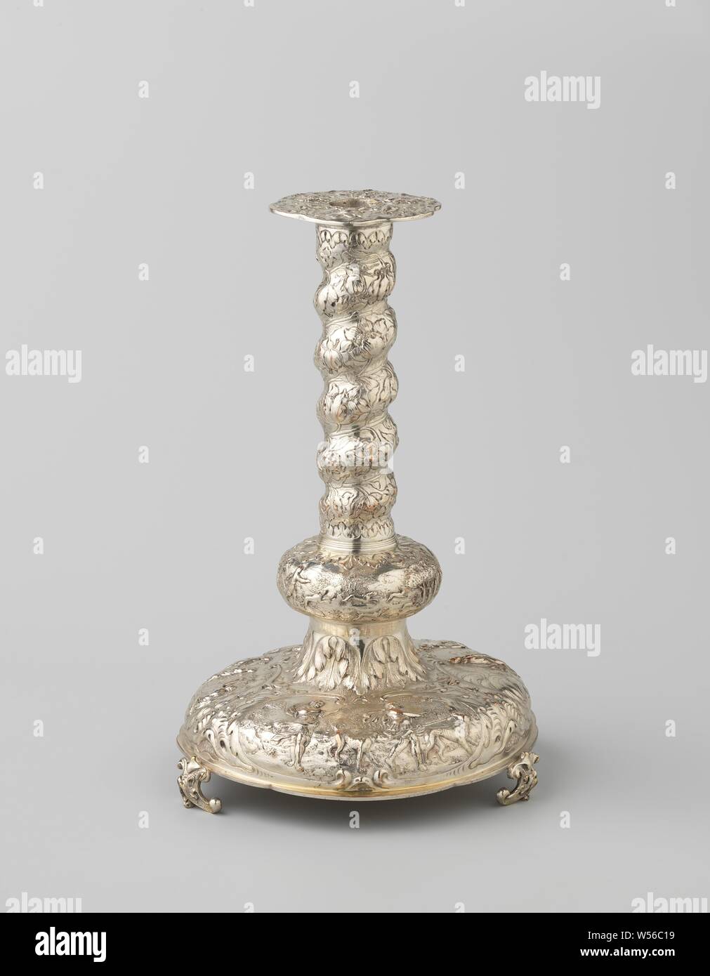 Galvanoplastic reproduction of a twisted stem candlestick with ...