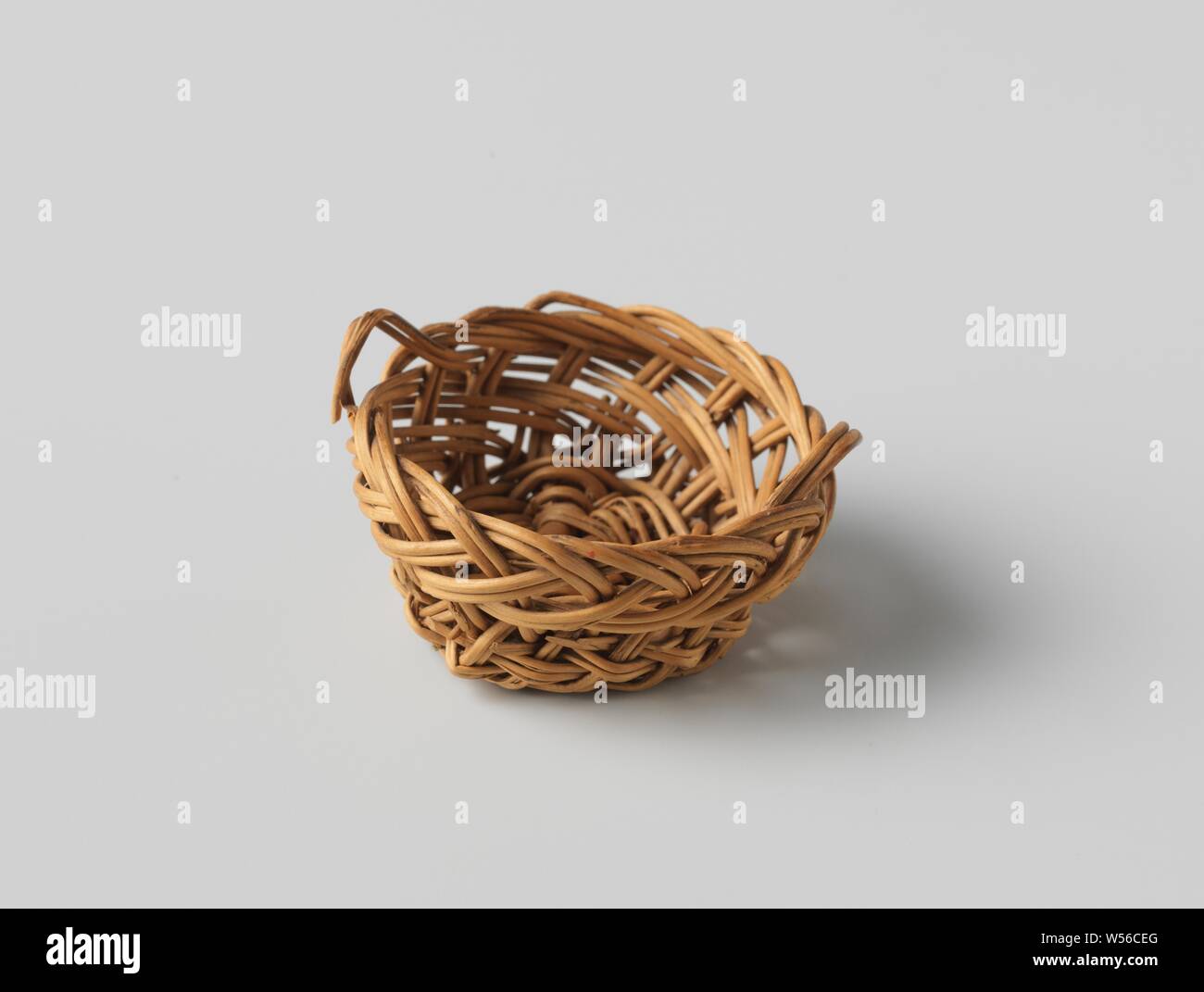 Bread basket with two upright handles, braided, Bread basket of braided ...